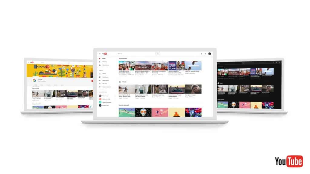 YouTube Introduce new material design interface for desktop