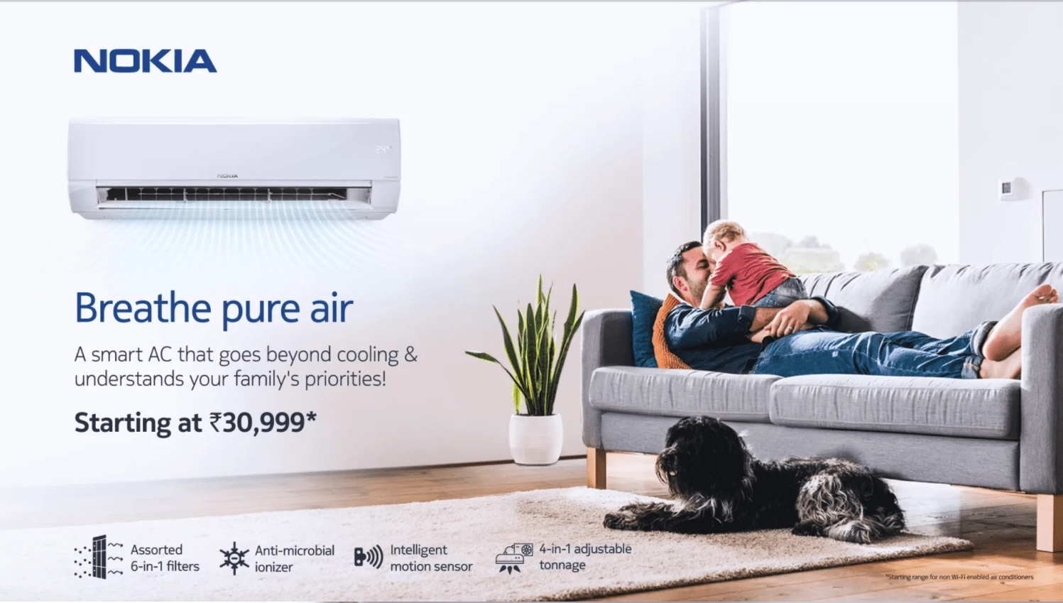 Nokia Smart AC Launched in India with Starting Price Tag of Rs. 30,999