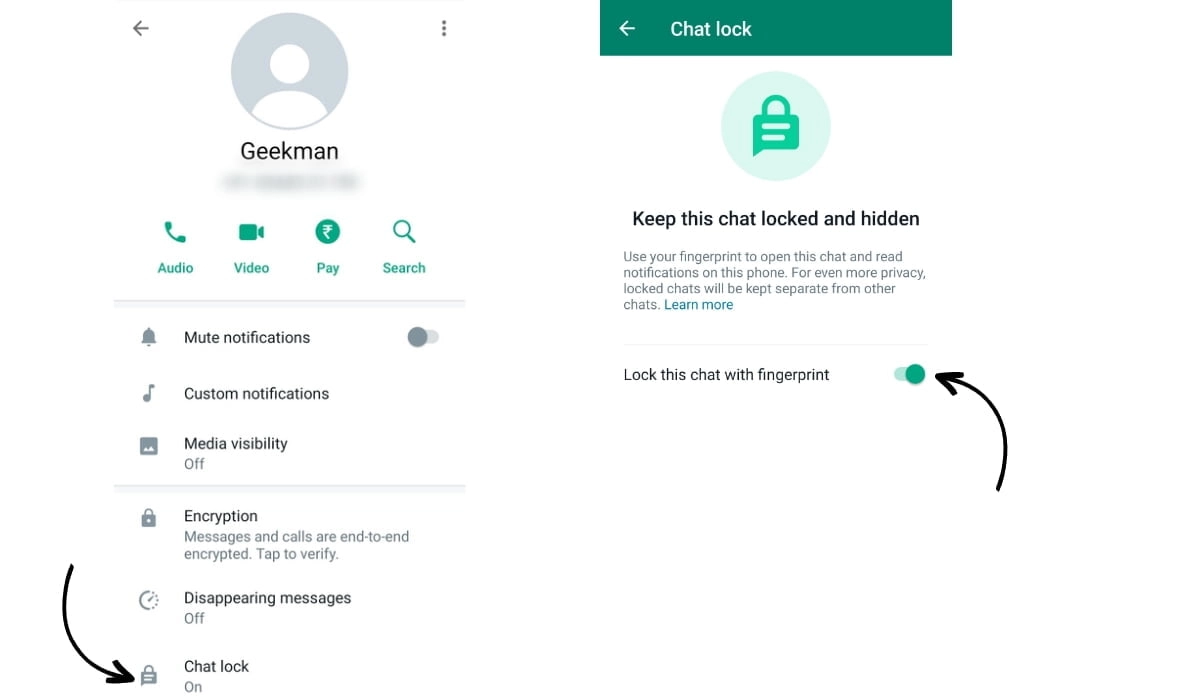 How to use WhatsApp chat lock in 2024