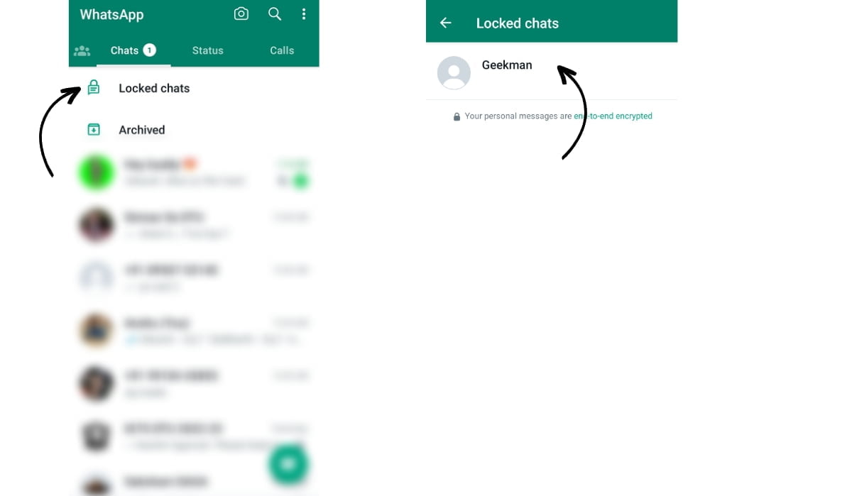 How To Use WhatsApp Chat Lock In 2023 | Geekman